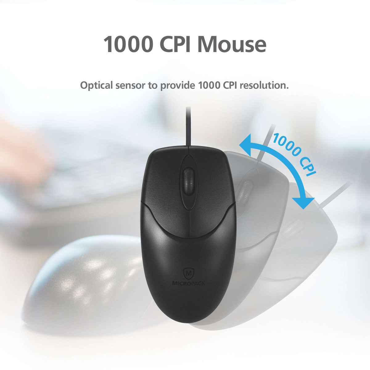 Wired Monitor Keyboard and Mouse Combo Micropack KM-2003
