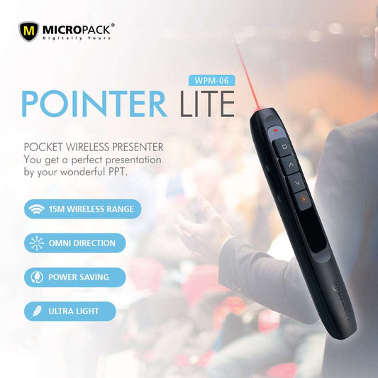 Laser Wireless Presentation Clicker Presenter Remote WPM-06 – Micropack