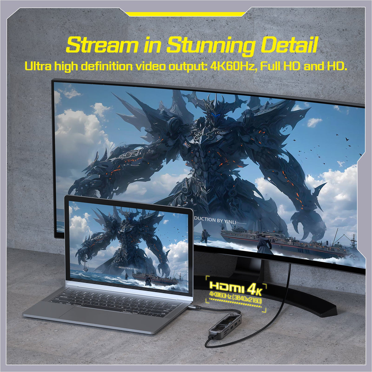 USB-C Hub 6 in 1 Multiport Adapter MDC-N6T – Micropack