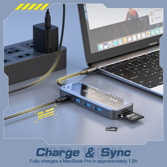 USB C Hub 8 in 1 Multiport Adapter MDC-N8T – Micropack