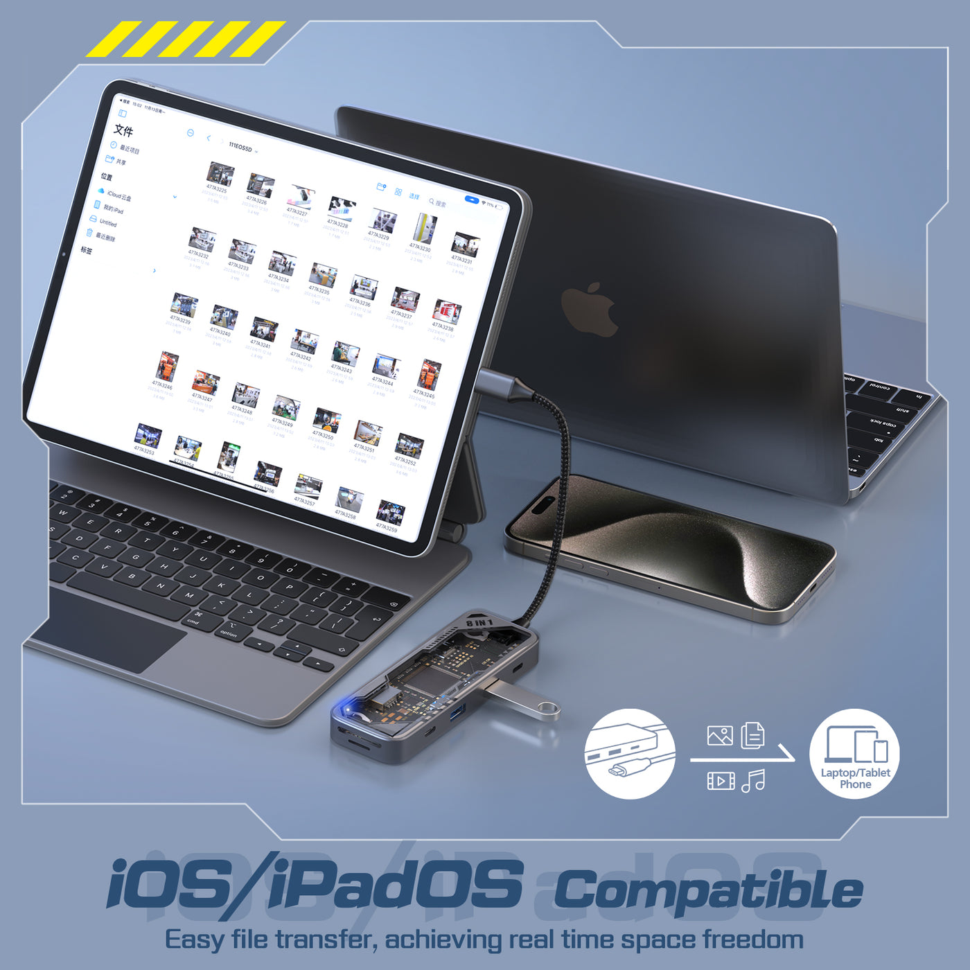 USB C Hub 8 in 1 Multiport Adapter MDC-N8T-New – Micropack