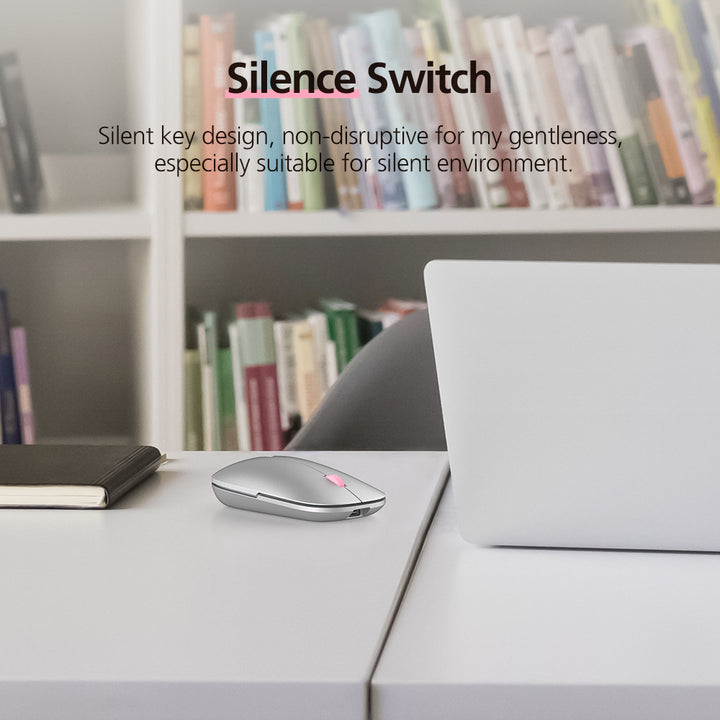 Rechargeable 2.4G + Bluetooth Wireless Mouse ML-203W – Micropack