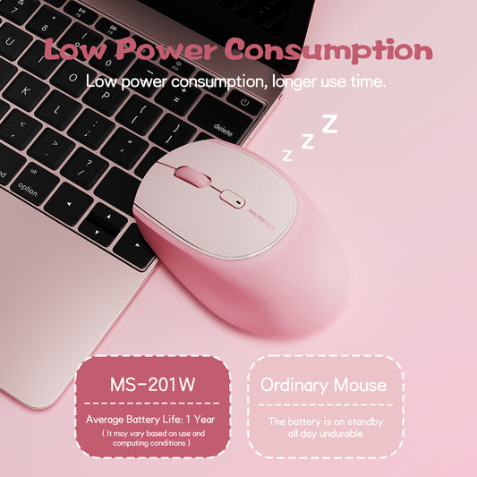 2.4G Bluetooth Dual Mode Soft Silicone Wireless Mouse MS-201W – Micropack