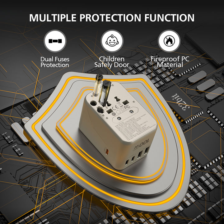 100W Worldwide Universal Travel Adapter Fast Charging MTA-5100 – Micropack