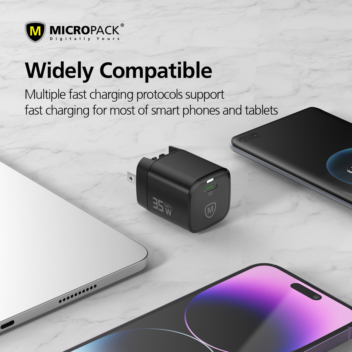 35W USB-C Universal Wall Charger MWC-135 – Micropack