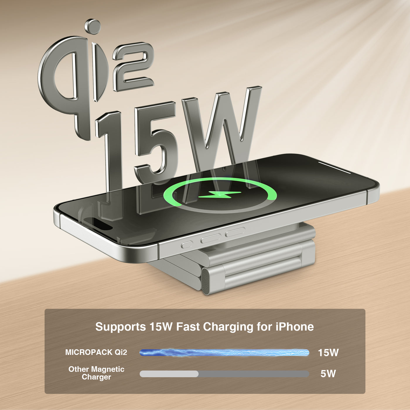 3 in 1 Magnetic Wireless Charging Station WCP-315 – Micropack