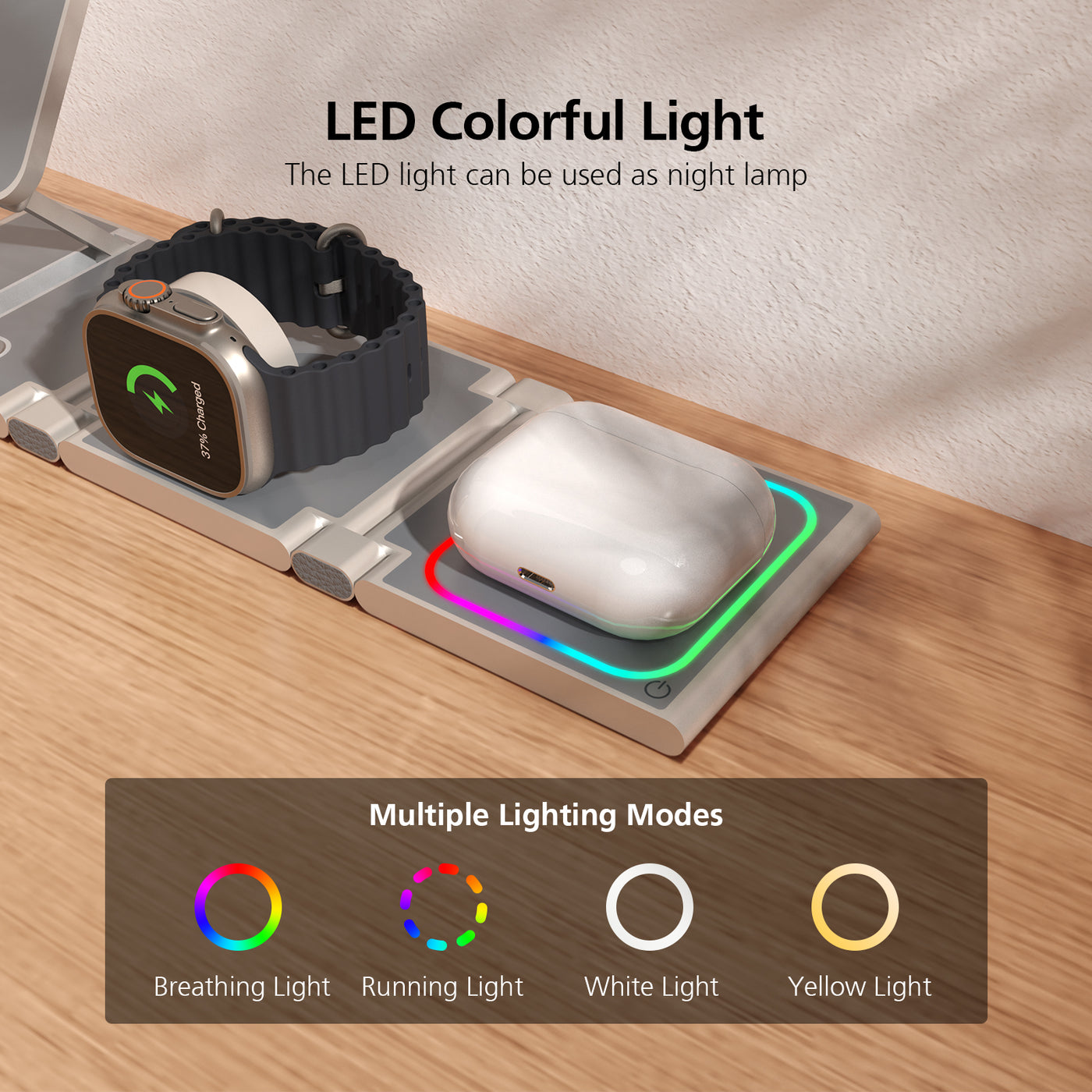 3 in 1 Magnetic Wireless Charging Station WCP-315 – Micropack