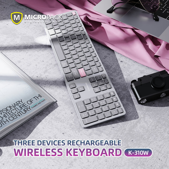 Micropack Wireless Mouse and Keyboard for Computer Laptop Tablet and Phone