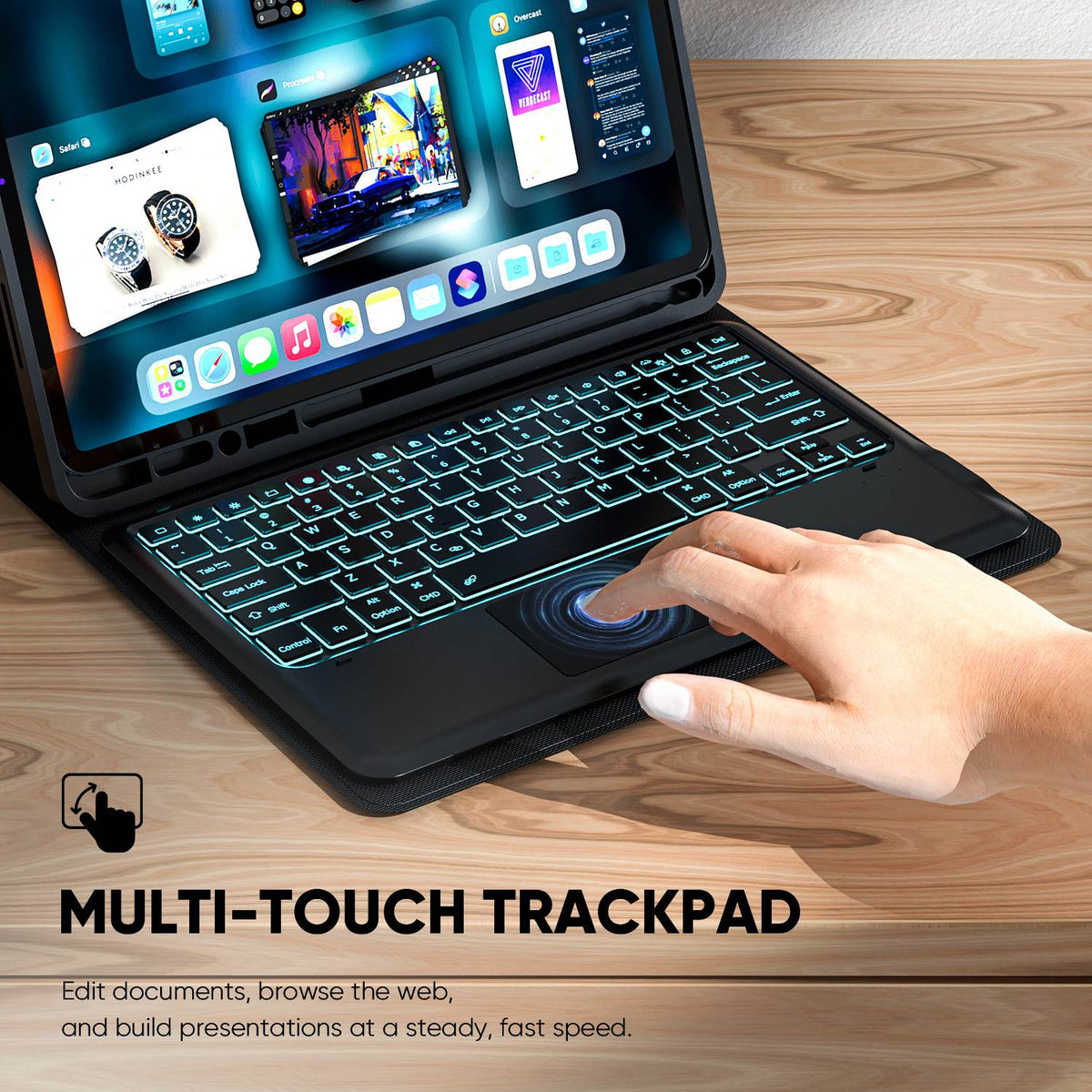 Tablet Case with Bluetooth Wireless Detachable Keyboard Micropack IPC-01