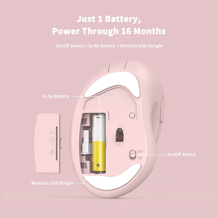 Ergonomic 2.4g USB Wireless Computer Mouse Micropack MP-V01W