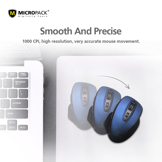 USB C Wireless Computer Mouse Dual Receivers Micropack MP-752W