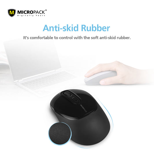 Bluetooth 2.4G USB Three Modes Wireless Mouse for Computer Micropack MP ...