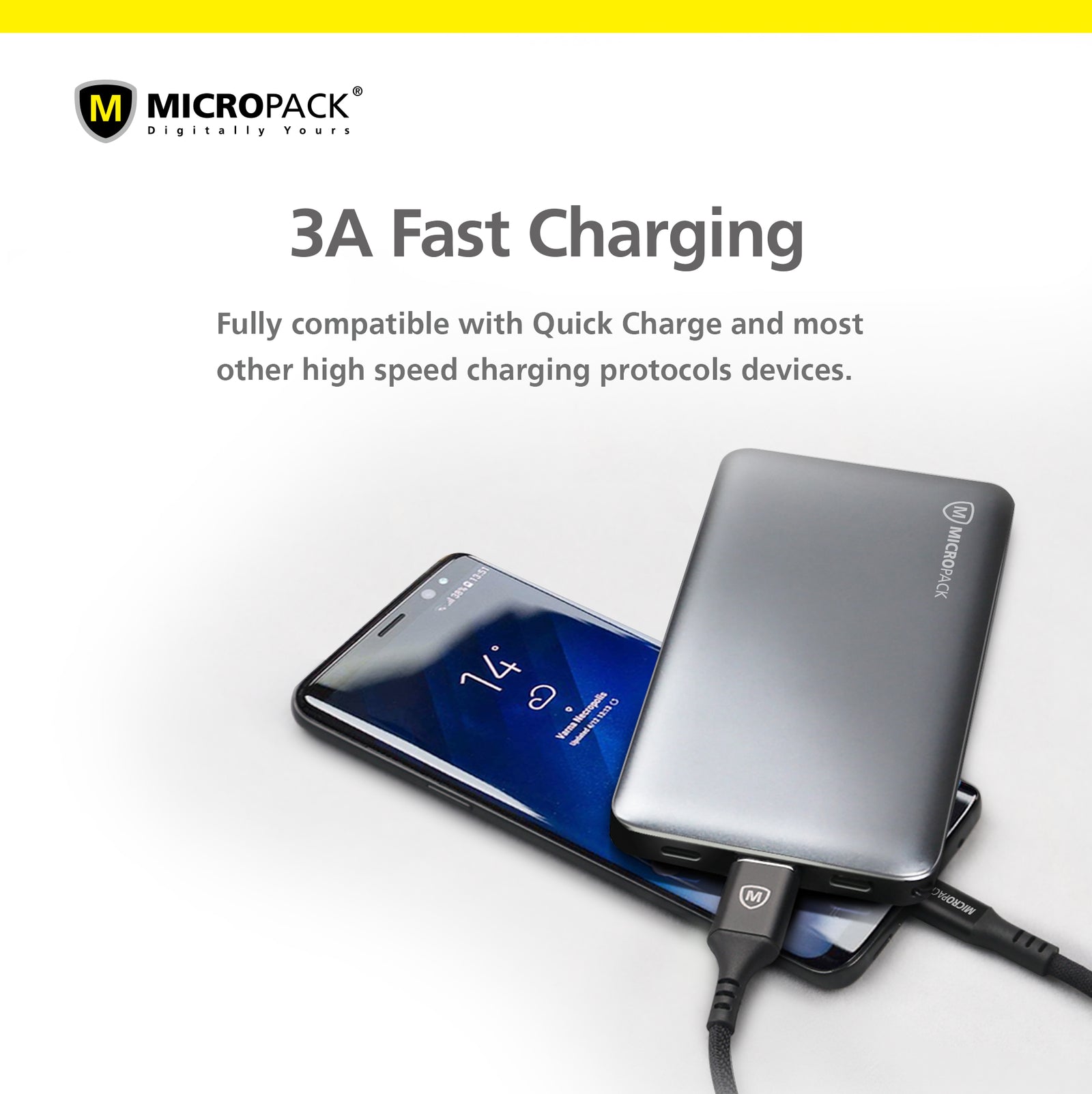 USB A to USB C Fast Charging Cable Micropack MC-310C