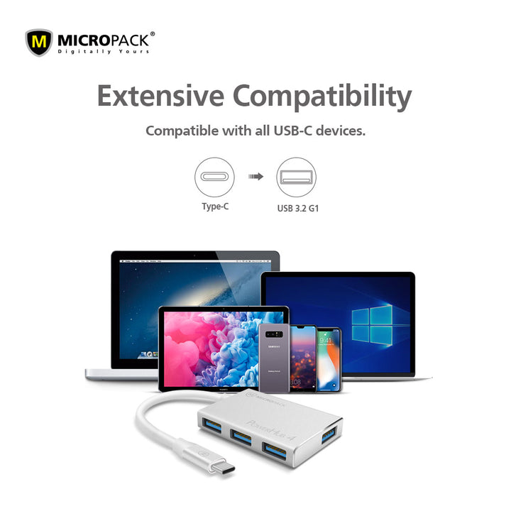 USB C Hub 4-Port Digital AV Multiport Adapter MDC-4 – Micropack