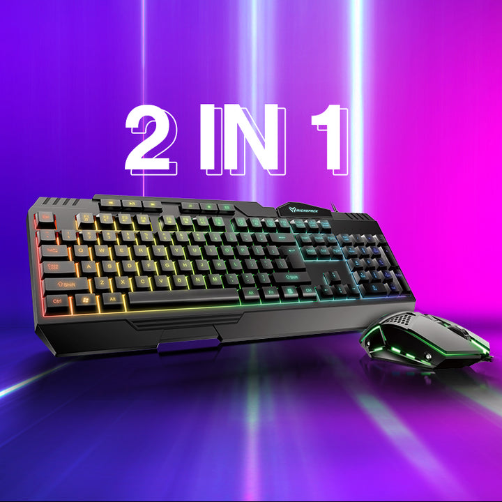 Wired Backlit Gaming Keyboard and Mouse Combo for Computer Micropack GC-30