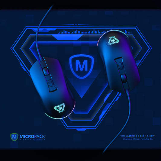 Wired RGB Gaming LED Mouse Black Micropack GM-01